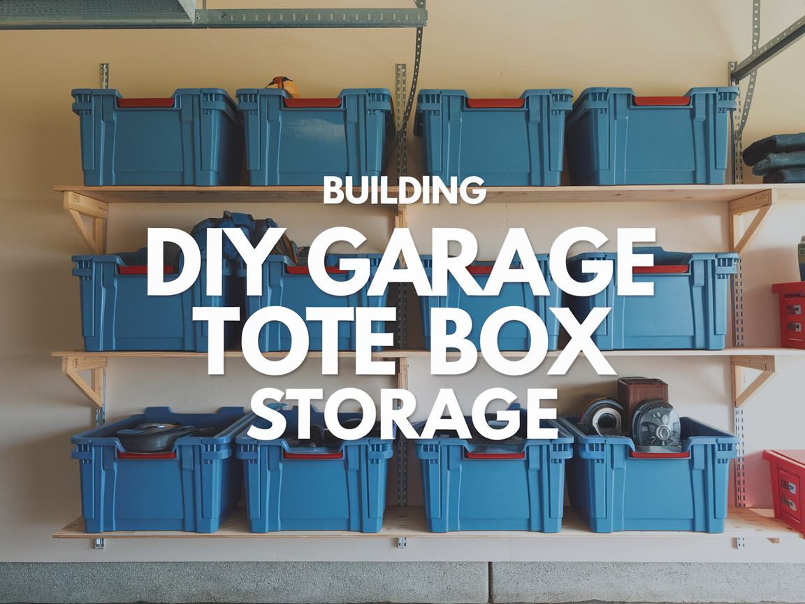 Building DIY Garage Tote Box Storage - DIY Home Wizard