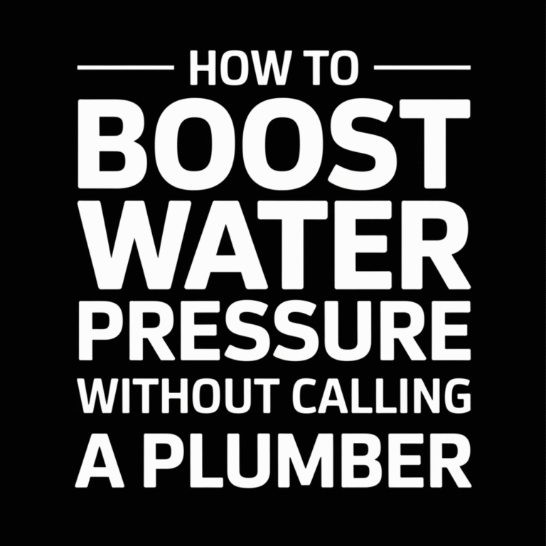 How to Boost Water Pressure Without Calling a Plumber - DIY Home Wizard