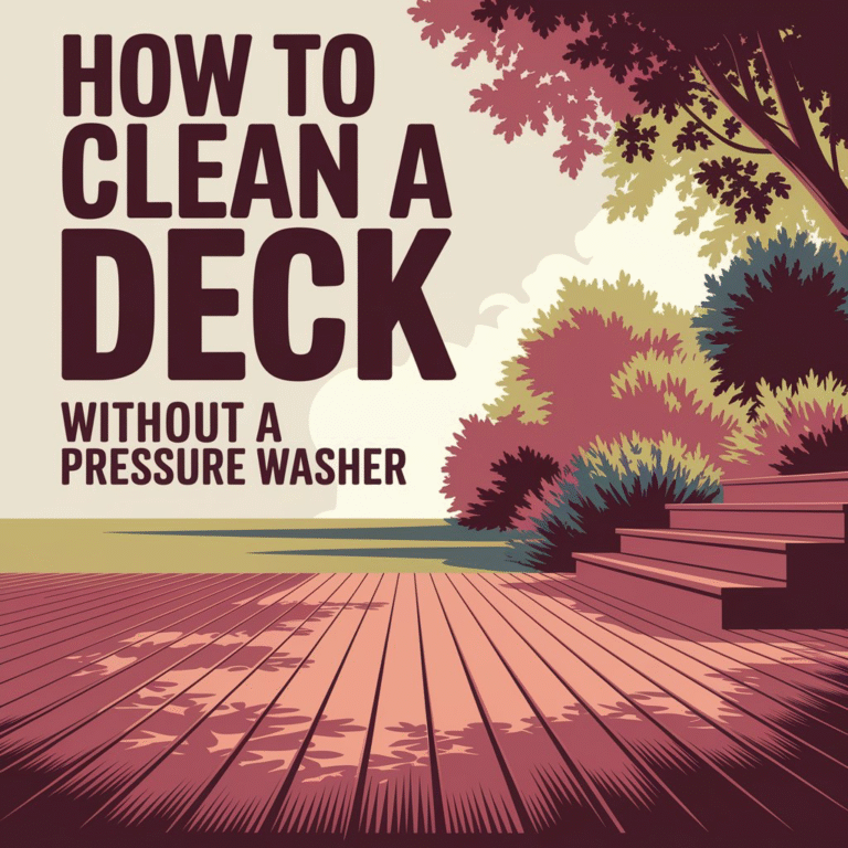 How to Clean a Deck Without a Pressure Washer (It Works!) - DIY Home Wizard
